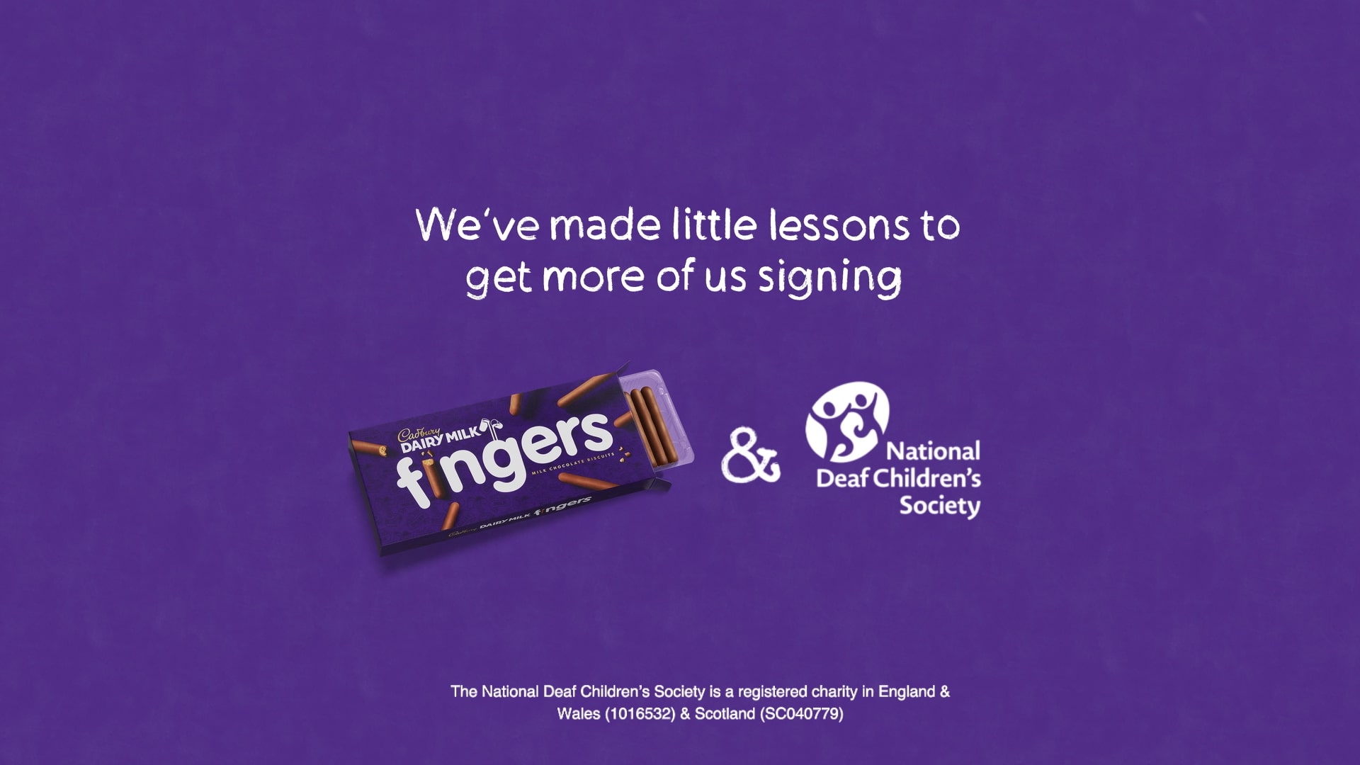 Learn to ‘Sign with Fingers Big and Small’ Cadbury Fingers partners ...